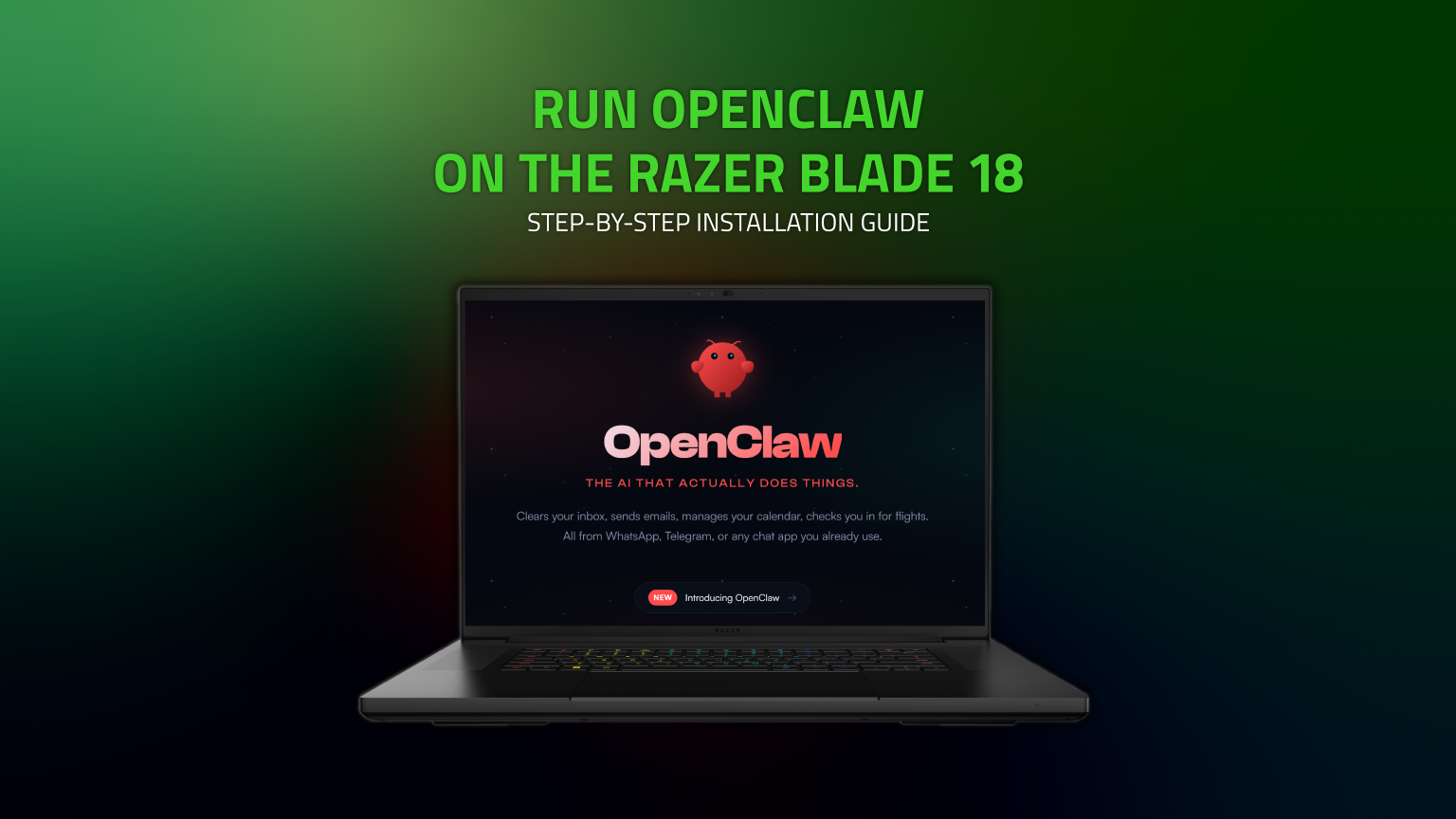 OpenClaw on Razer Blade 18: Installation Guide - Razer AI